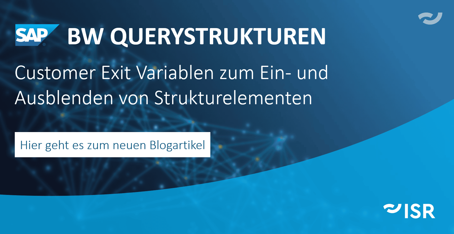 SAP BW: Ein- und Ausblenden von Strukturelementen per Variable